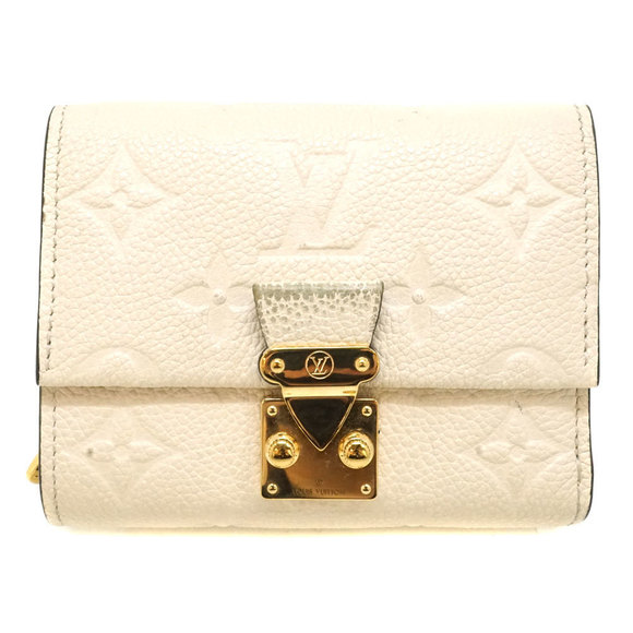 Louis Vuitton | Bags | Louis Vuitton White Empreinte Portefeuille Tri ...